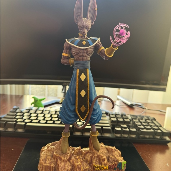 Art | Dragon Ball Z Beerus Figure With Staff | Poshmark